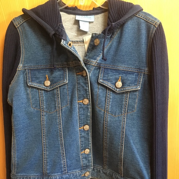 Sigrid Olsen | Jackets & Coats | Nwt Sigrid Olsen So Blue Hooded Jean ...